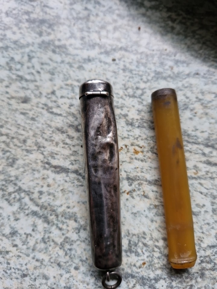 Antique Silver Cheroot Case | eBay UK