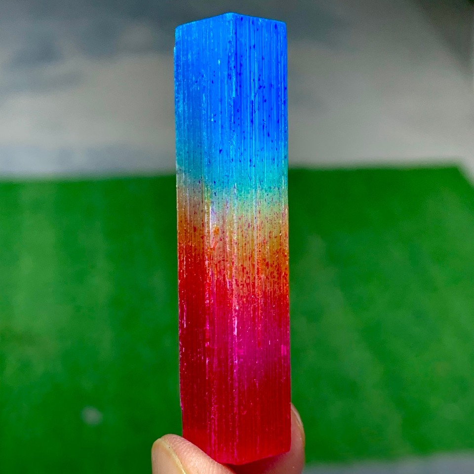 9.85G Gypsum Selenite stone electroplating colorful Crystal Reik ...