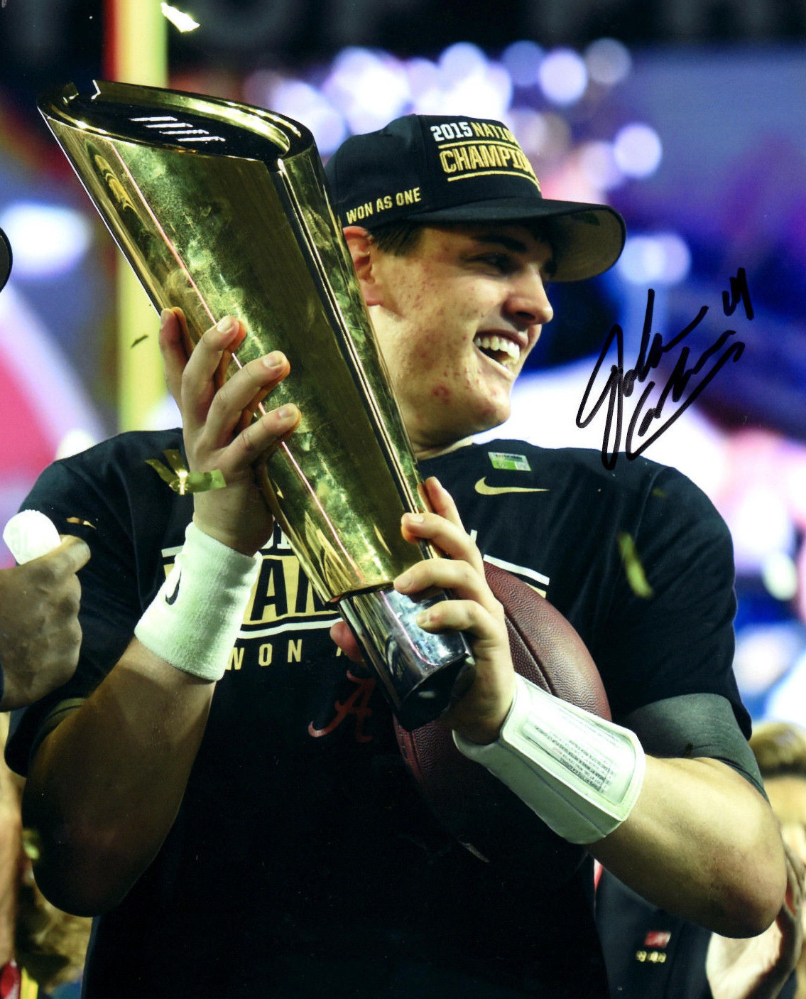 Jake Coker Reprinted autographed signed photo Alabama Jacob Coker ROLL ...