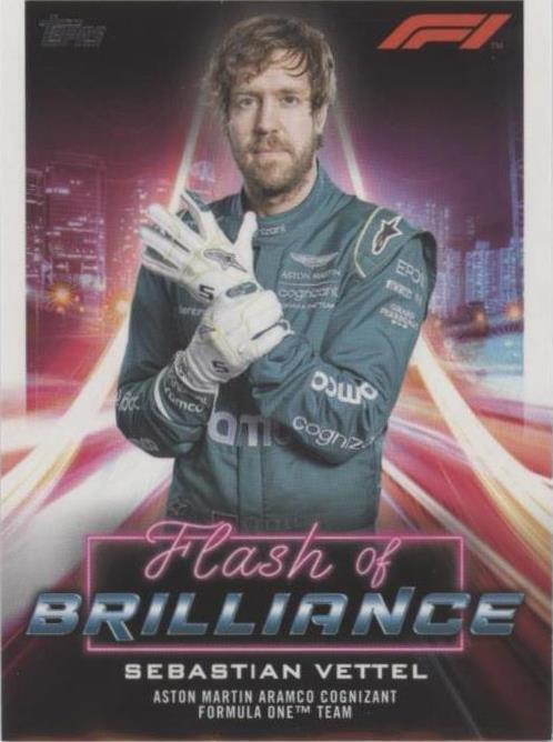 2022 Topps Formula 1 - Flash of Brilliance Sebastian Vettel #FOB-SV for ...