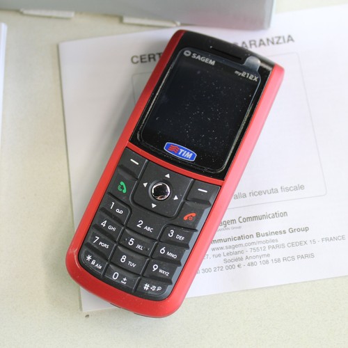 Rare Vintage SAGEM my210x my212x TIM Phone Red International Italian In ...