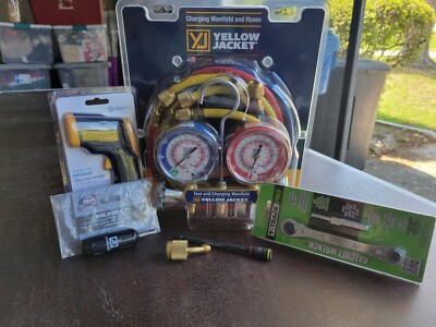 YELLOW JACKET 42004 Series 41 Manifold with 3-1/8 inch Gauge ...