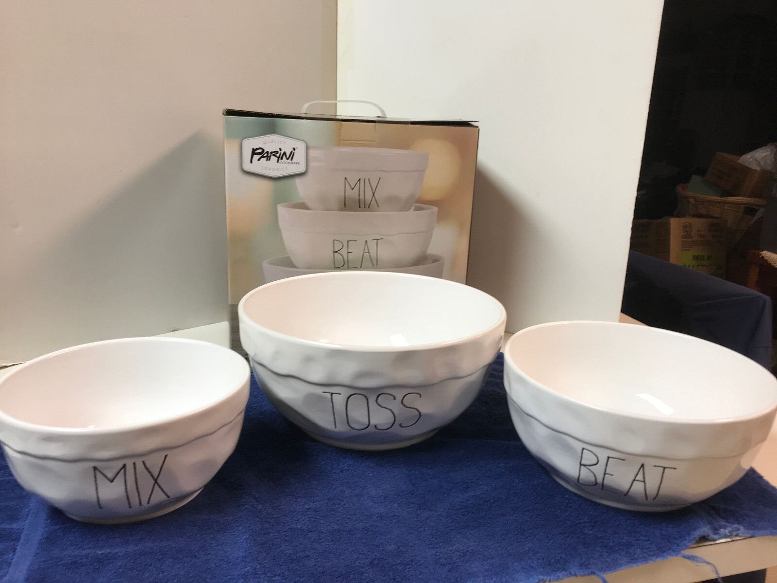 Parini Ceramic 3 Piece Mixing Bowl Set; New in Box | eBay