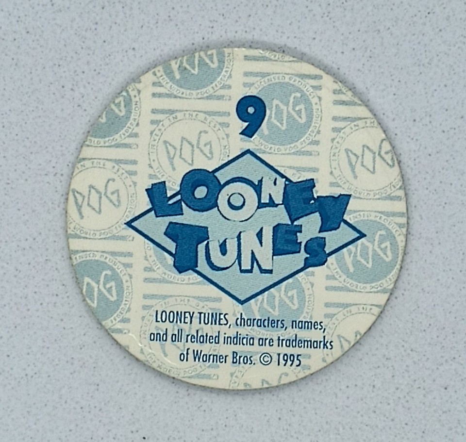 Pog Looney Tunes 9 Porky Pogs Kini Kinis Slammers Caps Cap Flip Tazo ...