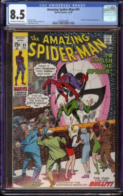 Amazing Spider-Man # 91 CGC 8.5 OW/W (Marvel, 1970) John Romita cover ...