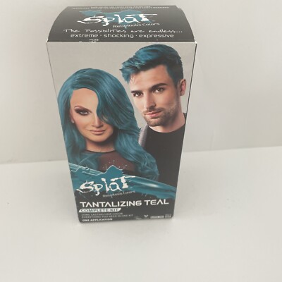 Splat Tantilzing Teal Long Lasting Bold Hair Color One Application ...