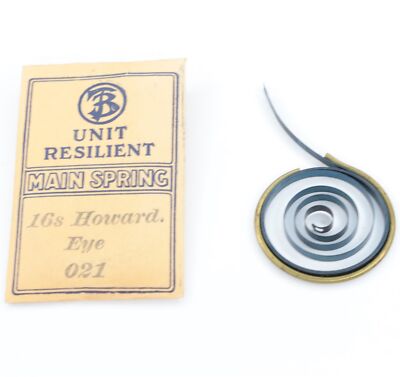 Howard 16 Size Mainspring Pocket Watch Mainspring BX1009 | eBay