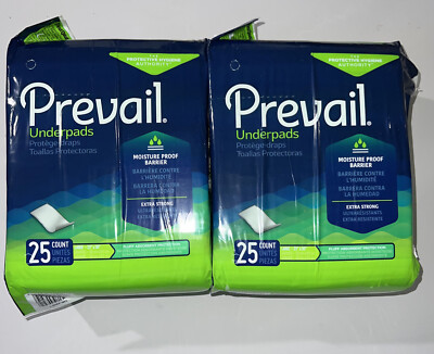 Prevail Toral Care Disposal Underpad Fluff 23x36” UP 150/2 Lot Of 2 (50 ...