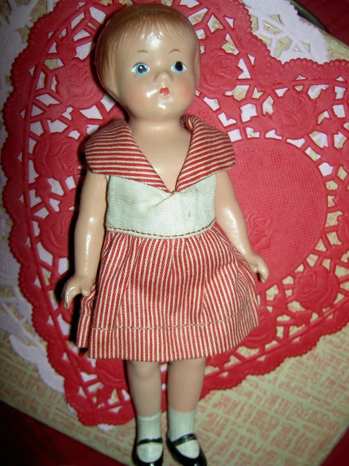 Darling original 1935 composition Effanbee Wee Patsy doll, excellent ...