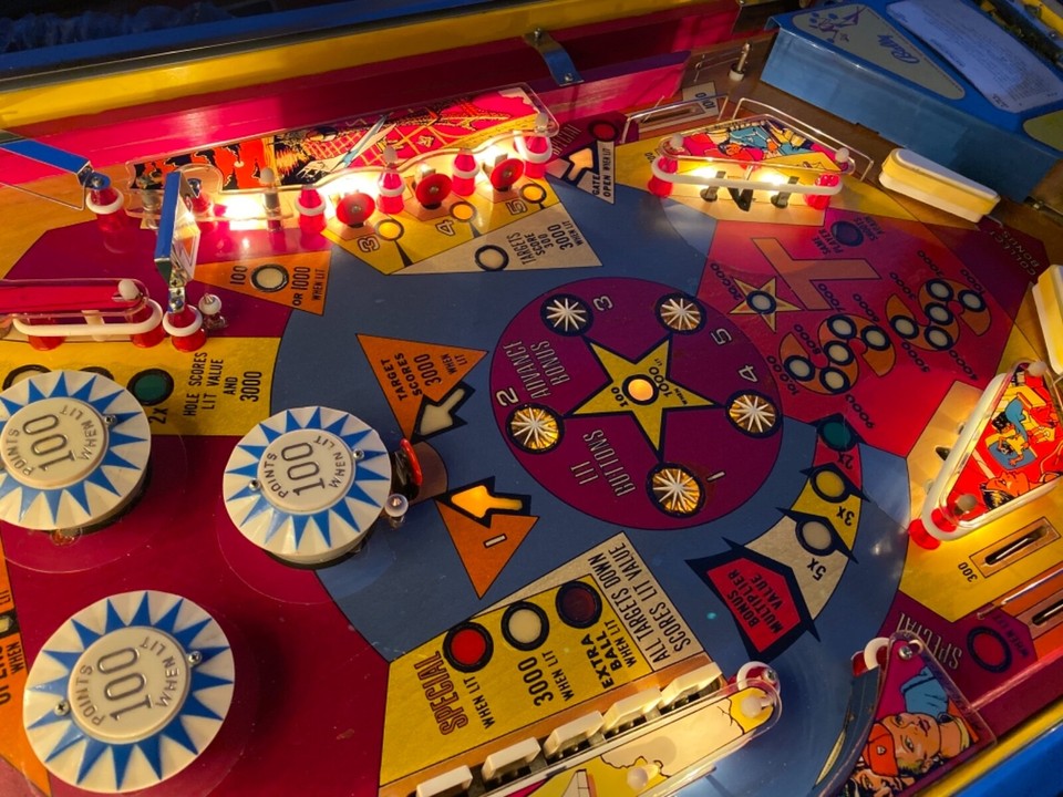 Bally 1979 Supersonic Pinball Machine. Supersonic Flight that holds ...