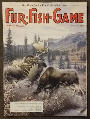Fur-Fish-Game (Moose Cover) Outdoors Hunting Magazine Feb 2001 | eBay
