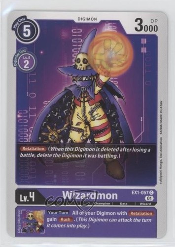 2021 Digimon Card Game - Classic Collection Wizardmon #EX1-057 0o6v | eBay