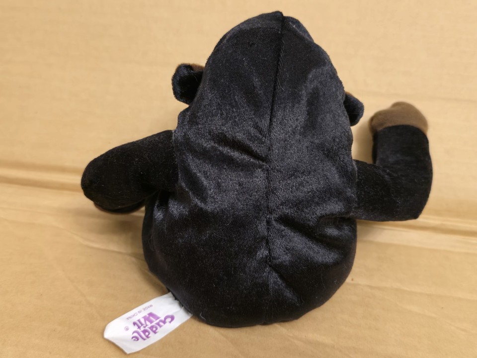 Cuddle Wit Plush Furry Gorilla Ape Monkey Brown Tan Black Color Vinyl ...
