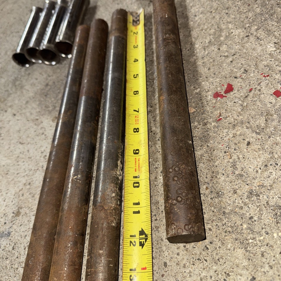 Vintage York Barbell Spin Lock Parts Lot-sleeves Collar And Bar ...