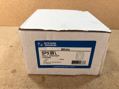 System Sensor SPSWL Wall Mount Speaker Strobe - Clear Lens, White | eBay