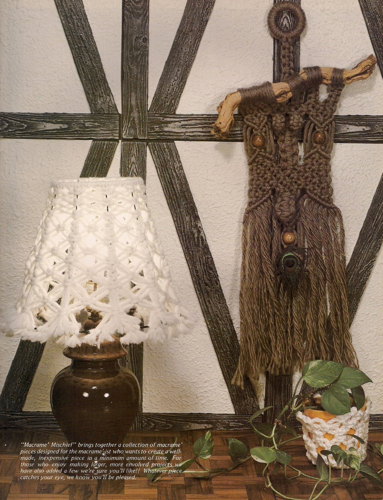 GM19 Retro Macrame Wall Clock & 21 More Patterns in Macrame Mischief ...