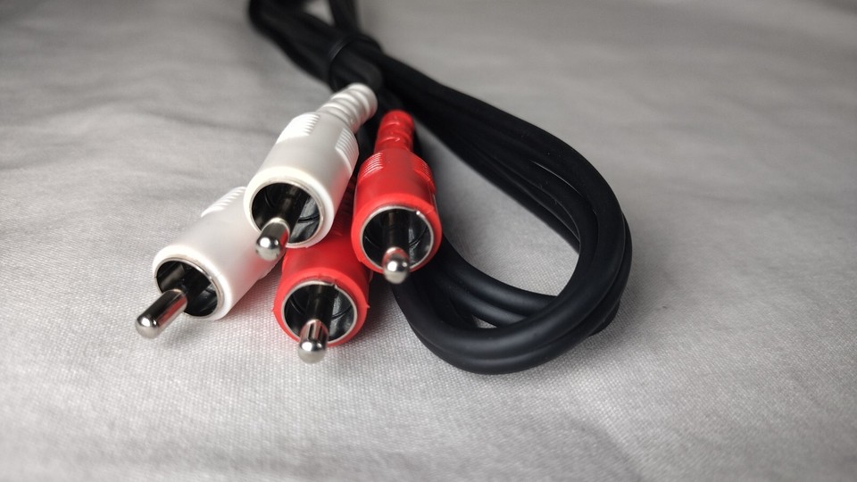 5-Ft RCA Red White Male to Male Cable Cord for Audio Stereo Receiver | eBay