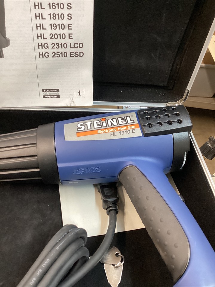 STEINEL HL 1910 E Type 3484 VARIABLE TEMP HEAT GUN 120v/1500W HD W/case ...