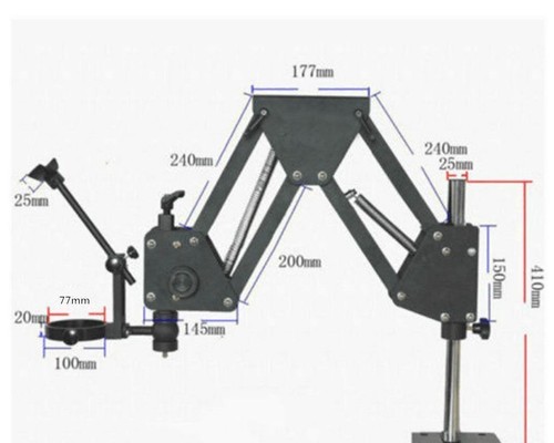 Microscope stand Multi-directional jewelry inlaid stand for micro ...