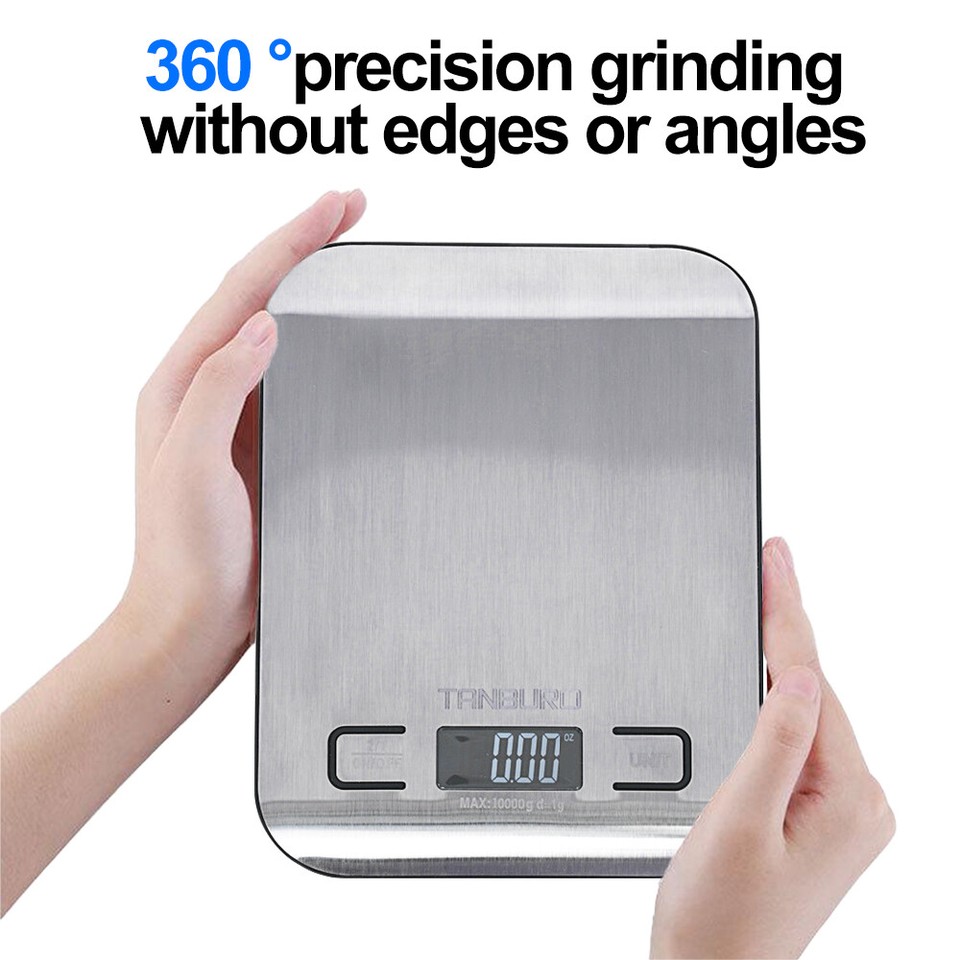 LCD DIGITAL KITCHEN SCALES ELECTRONIC COOKING FOOD WEIGH MEASURING ...