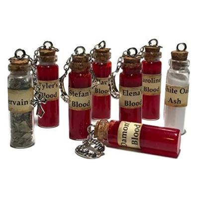 The Vampire Diaries Vervain White Oak Ash Vampire Blood Bottle Necklace ...