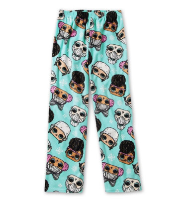 Girls LOL Fleece Aqua Pajama Pants Size 4 - Makes a Great Gift! | eBay