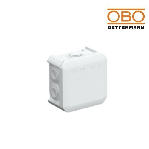 OBO Bettermann Junction Box T40 90x90x52mm 2007 045 Light Grey IP55 ...