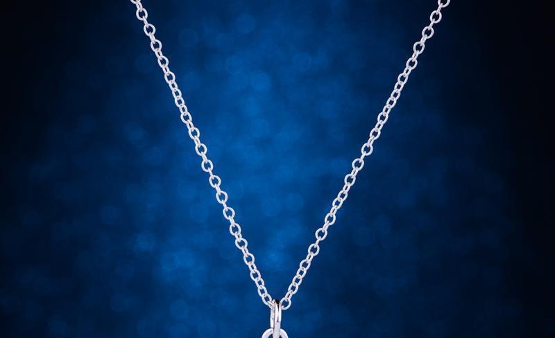 925 Sterling silver 18" necklace chain BLESSED CROSS pendant women men ...
