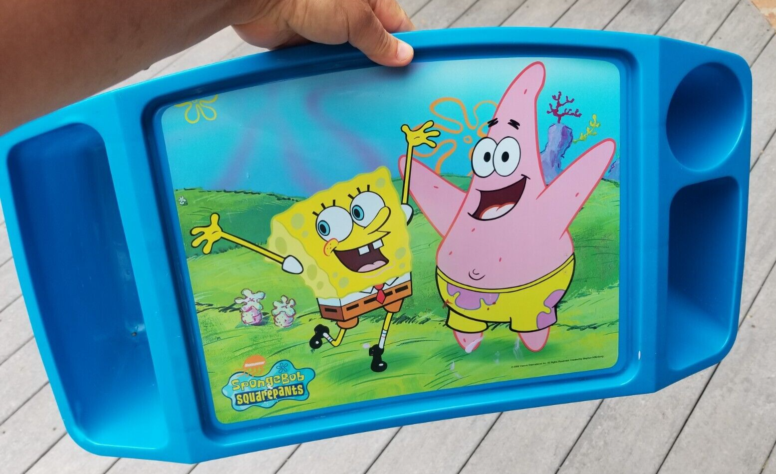 2006 SPONGEBOB SQUAREPANTS & PATRICK PLASTIC LAP DESK~FOOD/ACTIVITY ...