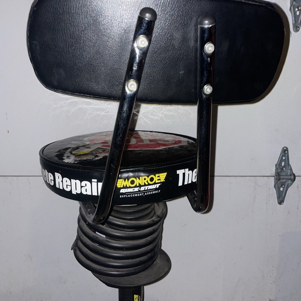 Monroe Quick-Strut counter stool with back rest | eBay