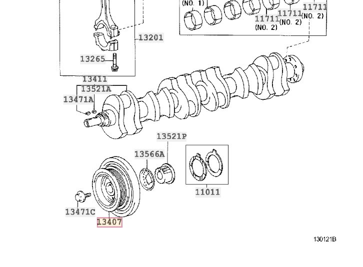 TOYOTA LEXUS Genuine OEM MK4 IS300 GS300/400/500 CRANKSHAFT DAMPER SUB ...