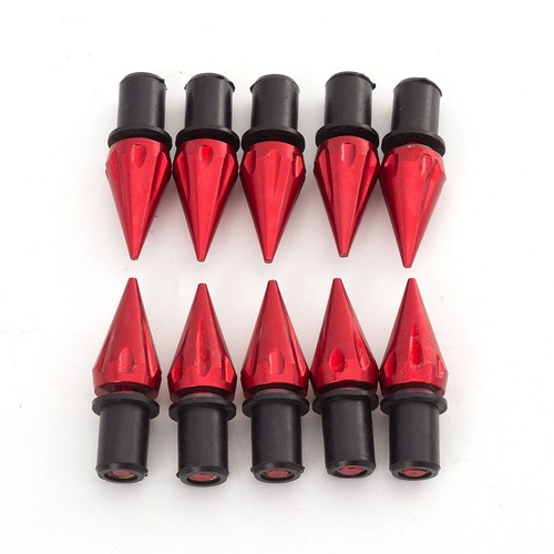 10pcs Red M5 Windscreen Spike Bolt Screw Well Nut Windshield Screen ...