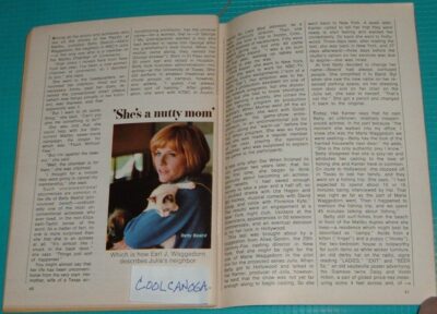 1969 TV ARTICLE ~ BETTY BEAIRD is MARIE WAGGEDORN on JULIA TELEVISION ...