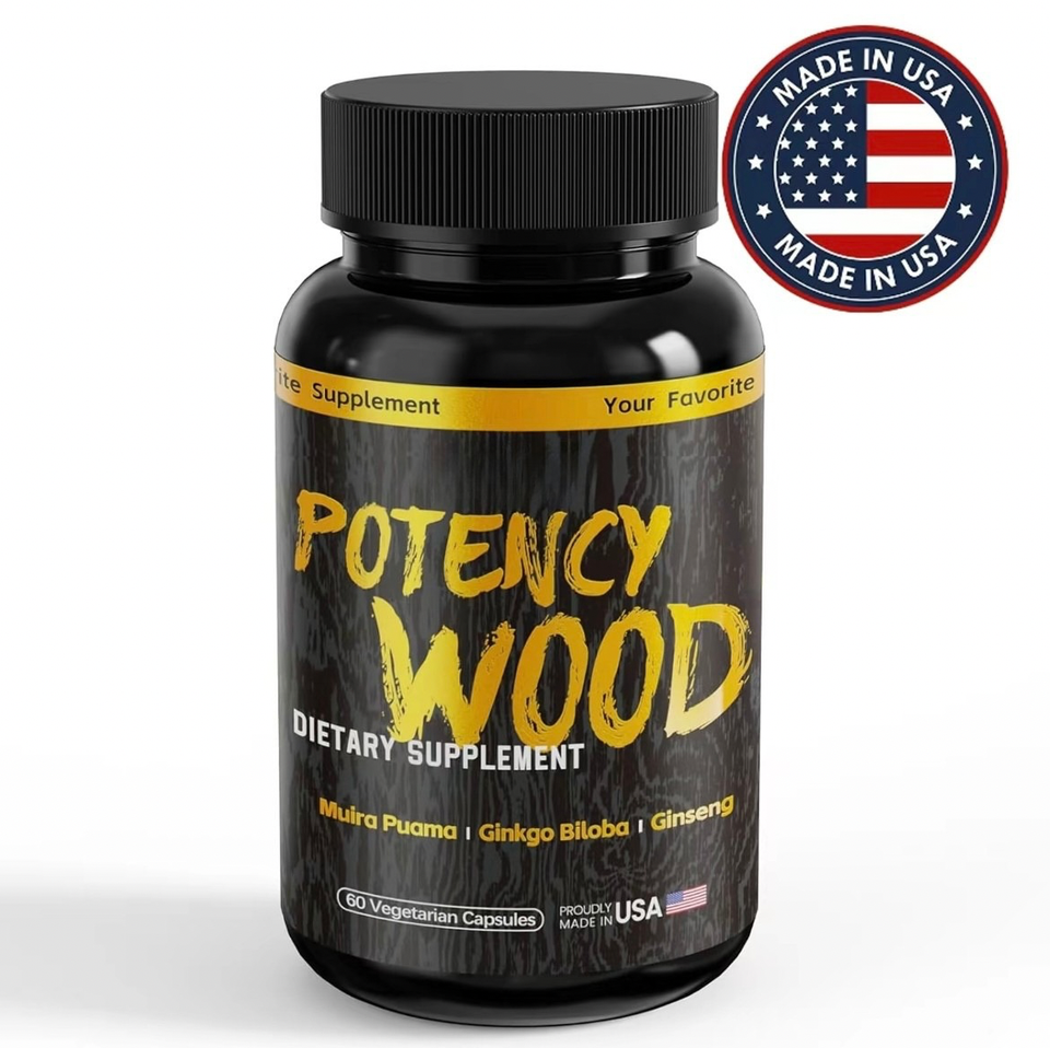 Potency Wood Ginseng Ashwagandha Gingko Tribulus, Herbal Supplements 60 ...