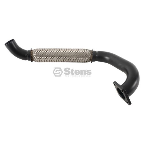 Exhaust Pipe 6701151 for Bobcat - 24" Overall Length, 4 Bolt, 1 5/8" ID ...