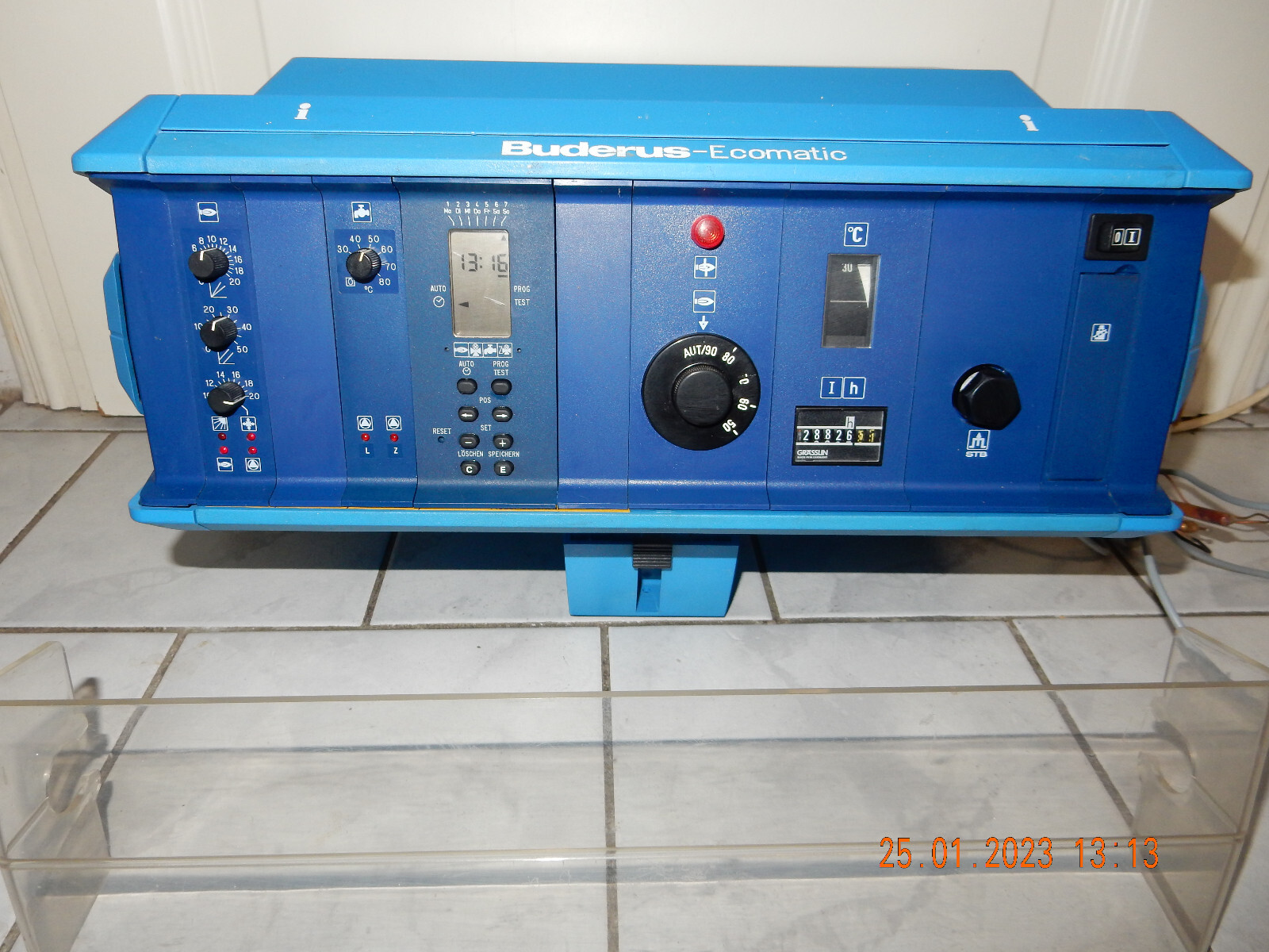 BUDERUS-Ecomatic HS3220-XE-11430000 Heizungsregler mit Digitalschaltuhr ...