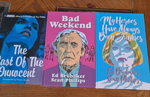 Brubaker Phillips Graphic Novel Set Of 3 Criminal Bad Weekend Junkies ...