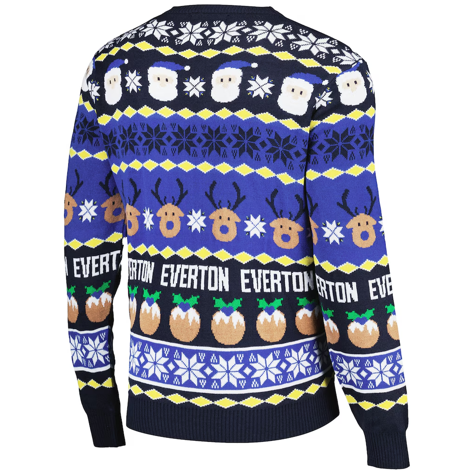 EVERTON FC Christmas Jumper Mens LARGE Official Football Festive ...