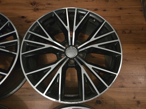 GENUINE 20" Audi Factory Machined Black Rims OEM Wheels 16 17 18 19 20 ...