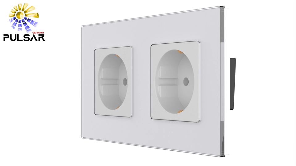 Touch, Lichtschalter, Wechselschalter, Steckdose, Dimmer, TV, USB, Glas ...