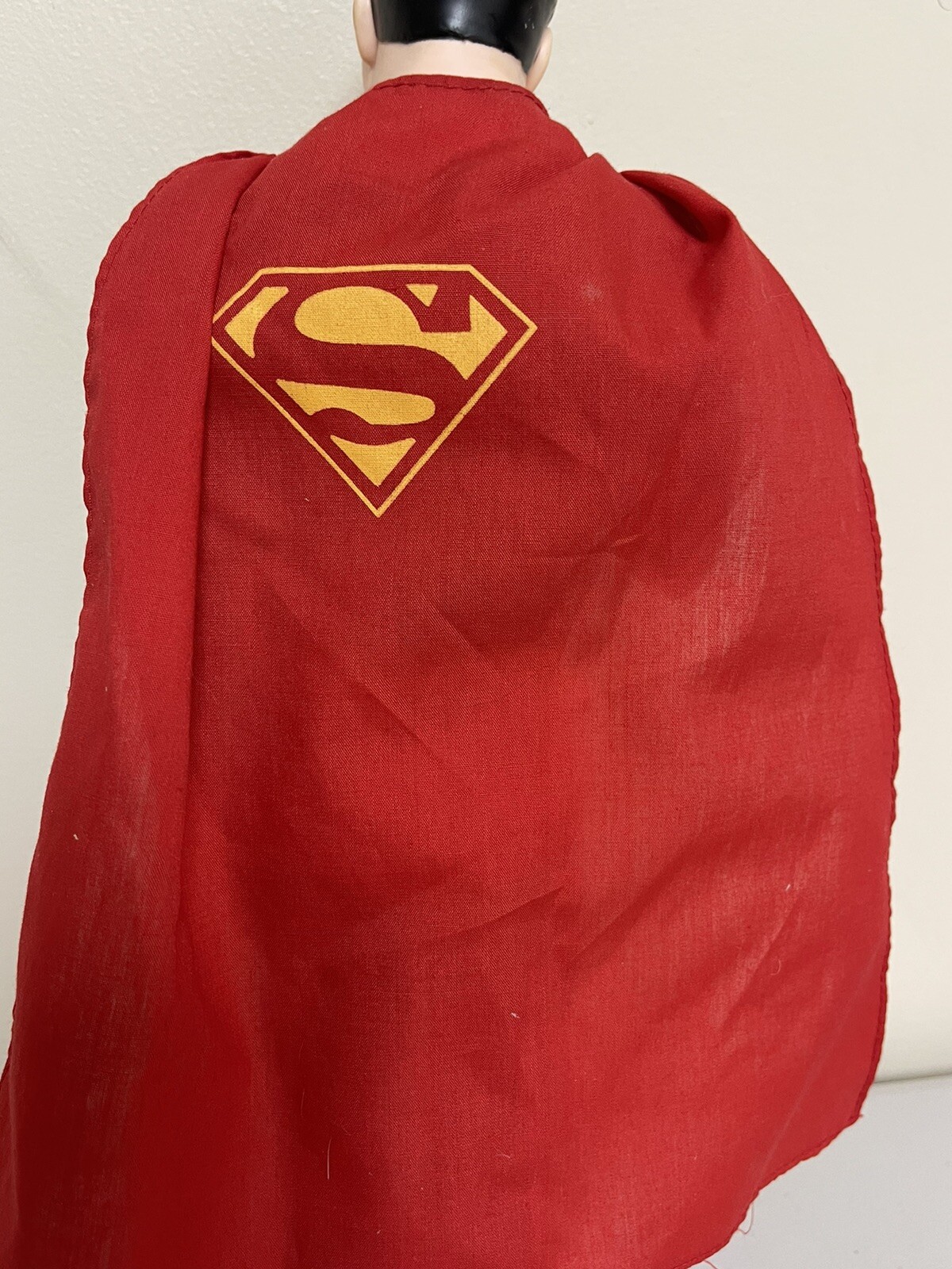 1988 Authentic DC comics Superman Doll Cape Action Figure 15 inch Toy ...