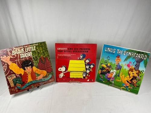 Lot of 3 Vintage Children's LP Vinyl Records. 1960's Era, Snoopy and 2 ...