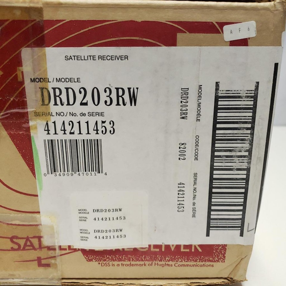 RCA DRD203RW DSS Digital Satellite TV Receiver | eBay