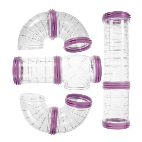 1 Set DIY Cage Tunnels Hamster Cage External Tube DIY Connection Toy ...