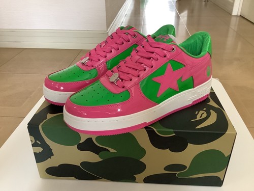 Authentic a bathing ape bape bape sta #1 pink men’s US 9.5 pink new ...