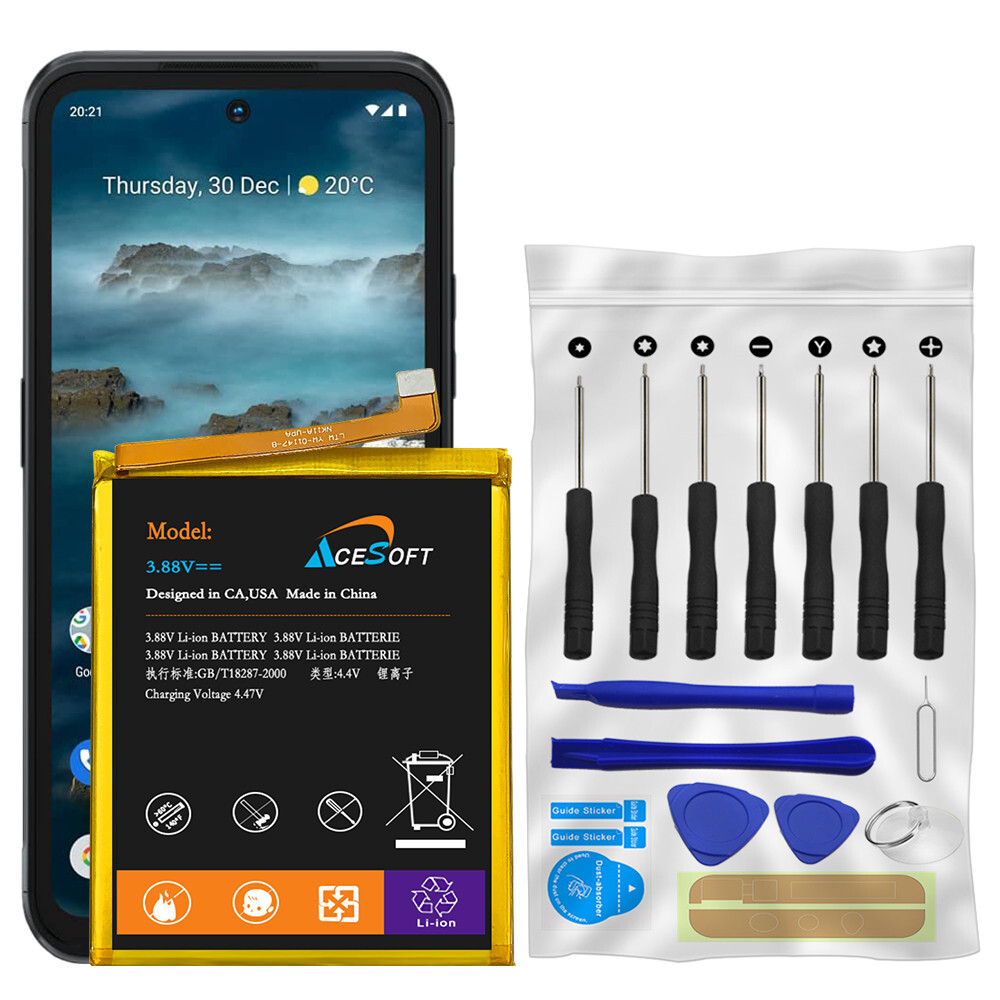 Long Endurance 4800mAh Battery Toolset for Nokia XR20 5G TA-1362 TA ...
