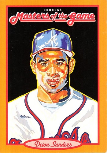 Dave Justice & Deion Sanders Braves 1993 Donruss Masters of the Game ...