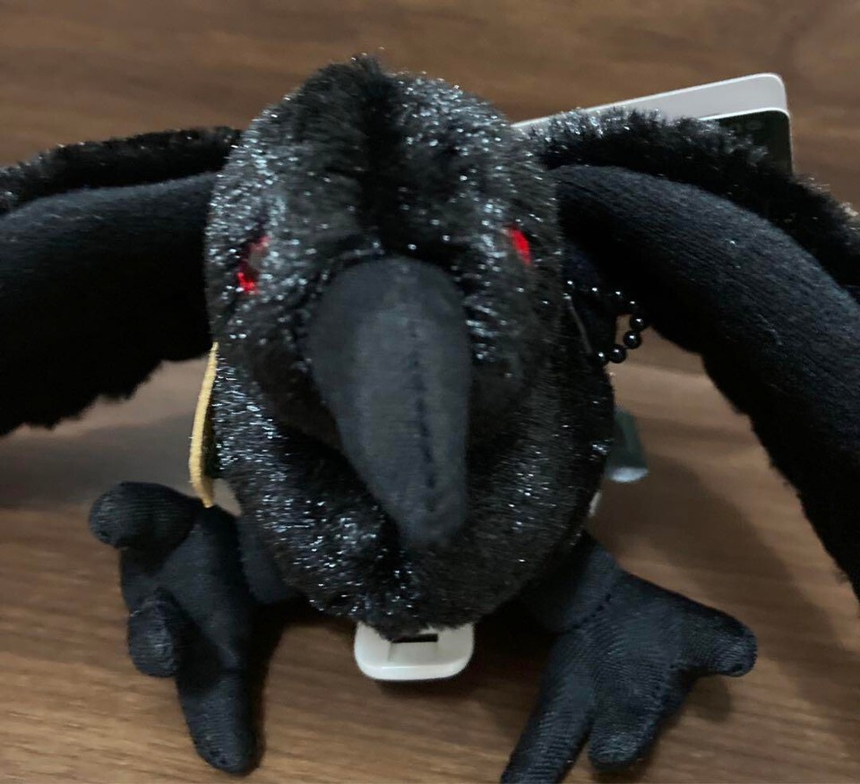 Pre Tokyo Disneyland Limited Haunted Mansion shoulder stuffed toy Crow ...