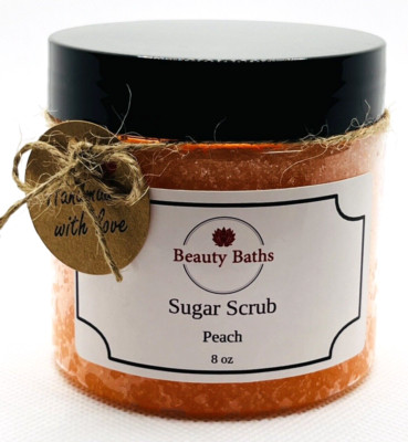 Peach Sugar Scrub Exfoliating Body Scrub holiday gift for her sugar ...