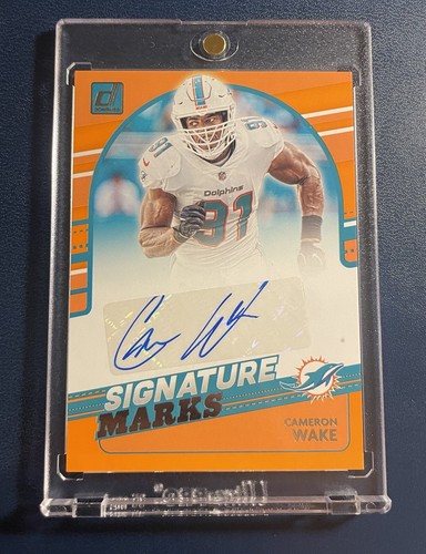 2021 Donruss Cameron Wake Signature Marks Auto Dolphins | eBay